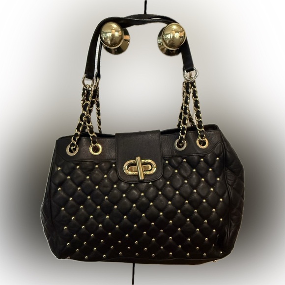 Claudia Firenze | Bags | Italian Leather Claudia Firenze Quilted Black ...
